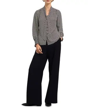 HOBBS LONDON Somerton Tie Neck Blouse