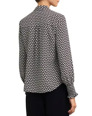 HOBBS LONDON Somerton Tie Neck Blouse