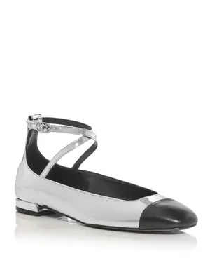 STUART WEITZMAN Eden Ankle Strap Flats