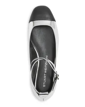 STUART WEITZMAN Eden Ankle Strap Flats