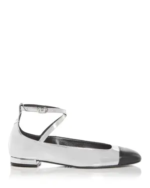 STUART WEITZMAN Eden Ankle Strap Flats