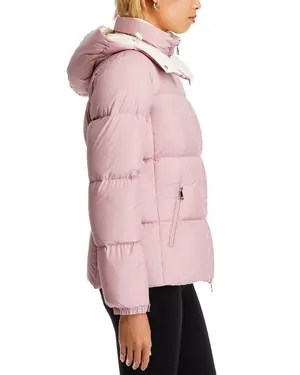 Moncler Fourmines Hooded Down Jacket - Open Pink