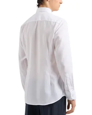 Emporio Armani New York Regular Fit Dress Shirt - Solid White
