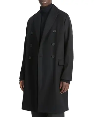 Vince Double-breasted Coat - Black