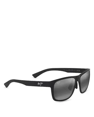 Maui Jim Puakea Classic Square Sunglasses - Matte Black
