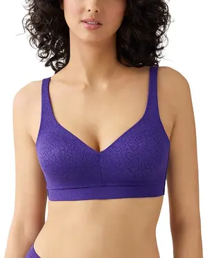 Wacoal Inside Job Side Support Wire Free Bra - Purple Indigo