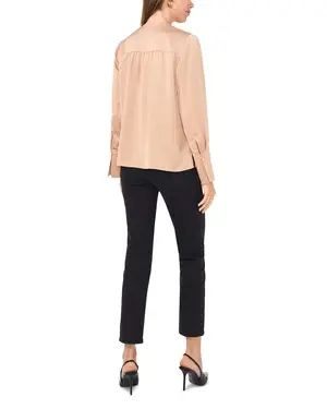 Vince Camuto Collarless Button-down Blouse
