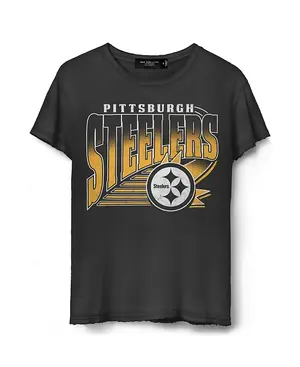 Junk Food Clothing Nfl Pittsburgh Steelers Vintage Tee - Black
