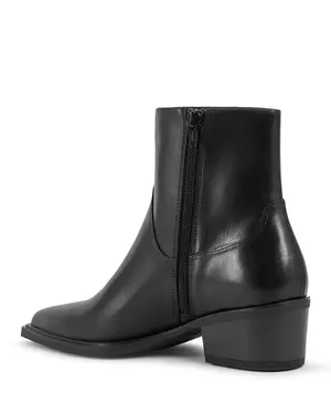VAGABOND SHOEMAKERS Kelsey Pointed Toe Block Heel Ankle Boots - Black