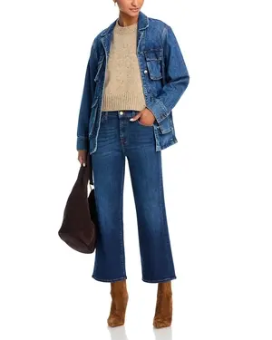 7 For All Mankind Alexa High-rise Cropped Jeans