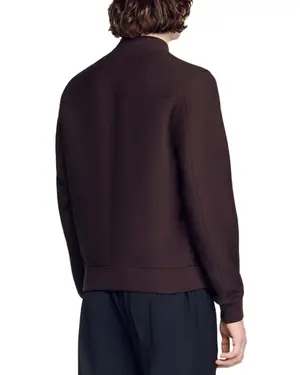 Sandro Zip Up Jacket - Chocolate