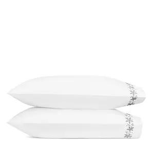 MATOUK Callista Standard Pillowcase Set Silver