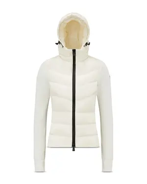 Moncler Padded Wool Puffer Cardigan - Natural