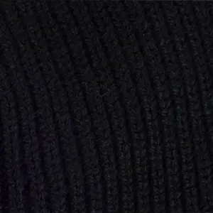 BOSS Virgin Wool Beanie With Logo - Black