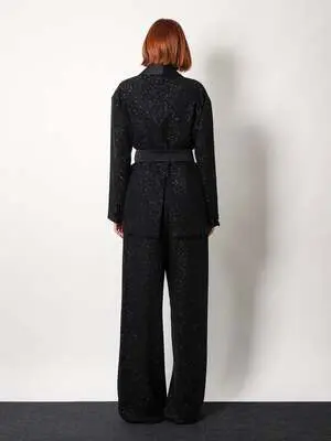 Max Mara Pau Viscose Blend Blazer With Sequins