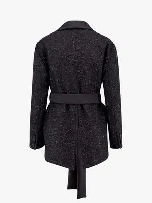 Max Mara Pau Viscose Blend Blazer With Sequins