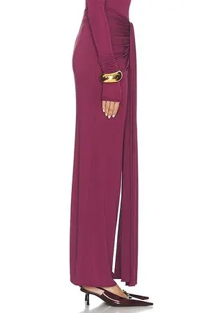 HELSA Matte Jersey Long Wrap Skirt