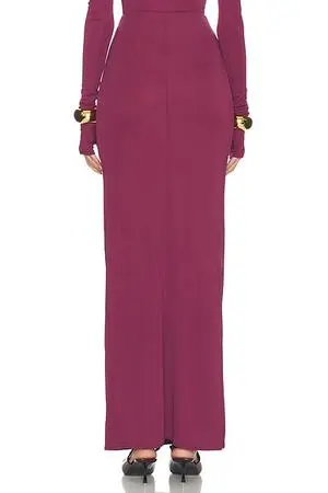 HELSA Matte Jersey Long Wrap Skirt