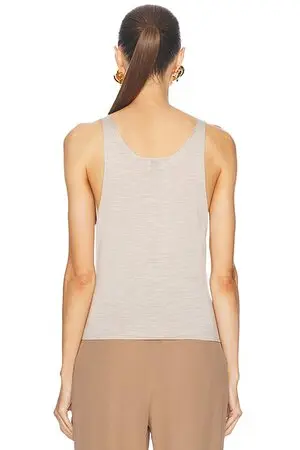 Saint Laurent Cashmere Tank Top - Beige