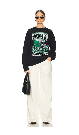 Junk Food Eagles Helmet Crewneck