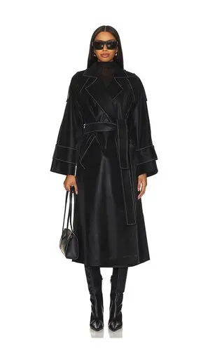 Selmacilek Tie Detailed Outerwear For Women