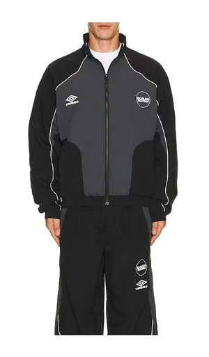 Boiler Room X Umbro Shell Track Jacket - Black | Editorialist