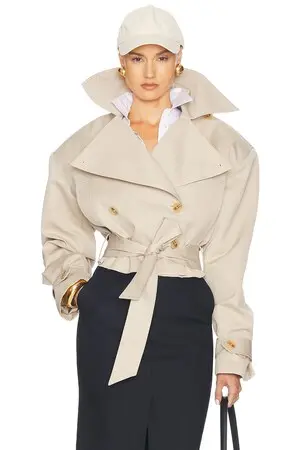 Oversized Cropped Trench Coats