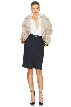 HELSA Oversized Cropped Trench