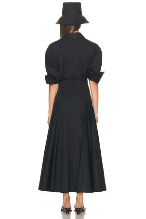 HELSA Godet Shirt Dress