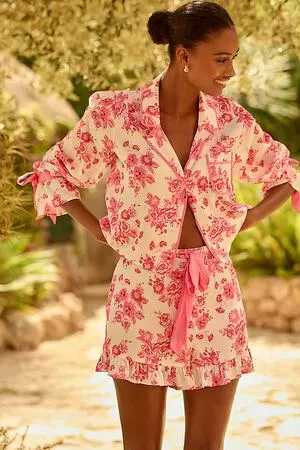 Beach Riot Hetta Pajama Set Pink