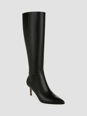 Veronica Beard Lisa 70mm Tall-shaft Leather Boots
