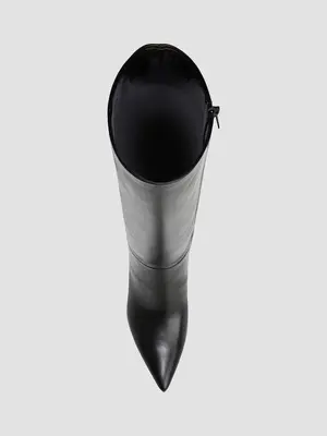 Veronica Beard Lisa 70mm Tall-shaft Leather Boots