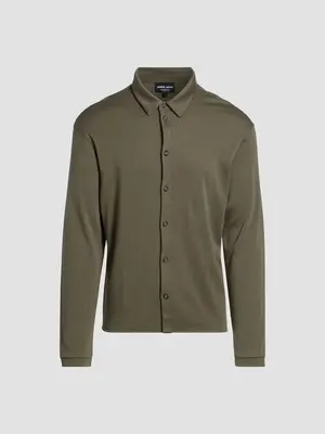 Giorgio Armani Button-front Cashmere Shirt - Green