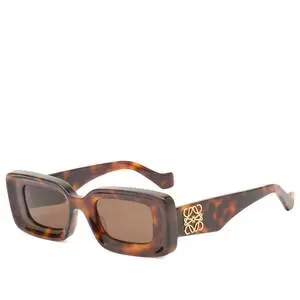 Loewe Rectangular Sunglasses - Dark Havana/brown