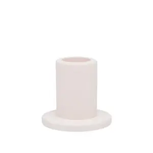 HAY Concrete Tube Candleholder - Light Pink