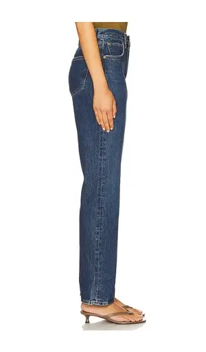 AGOLDE Fran Wide Leg Jeans - Blue