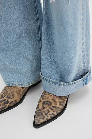 Free People Becky Mules - Leopard