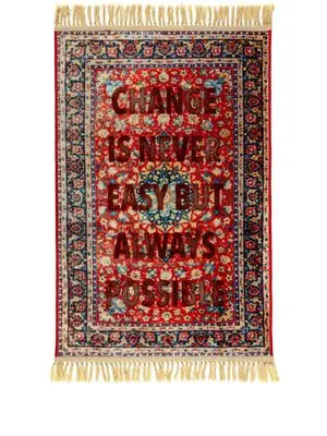 SELETTI Burnt Carpet Rug - Red