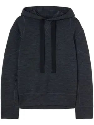 JIL SANDER Drawstring Wool Hoodie