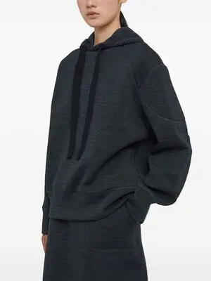 JIL SANDER Drawstring Wool Hoodie