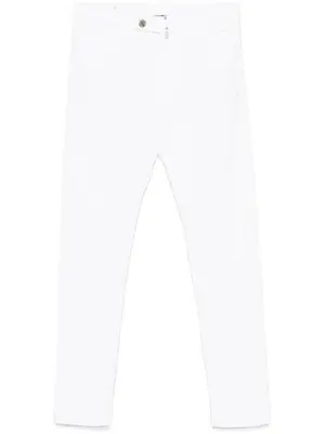 Incotex Corduroy Straight Leg Trousers - White