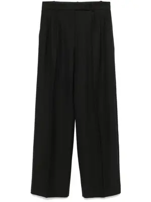 Maje Wide-leg Tailored Trousers - Black