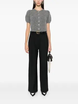 Maje Wide-leg Tailored Trousers - Black