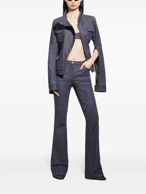 COURREGES Cotton Bootcut Jeans - Grey