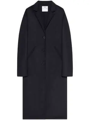 COURREGES Double-face Wool Cocoon Coat