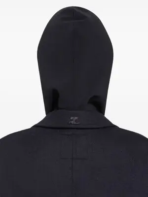 COURREGES Double-face Wool Cocoon Coat