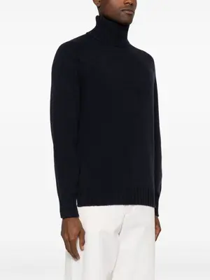 MA'RY'YA Ribbed-knit Sweater - Blue