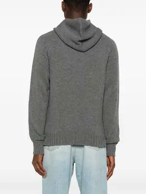 MA'RY'YA Ribbed-knit Hoodie