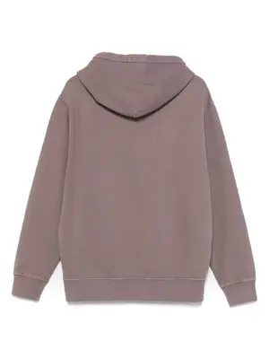 C.P. COMPANY Logo-embroidered Hoodie - Purple