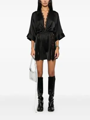 Alchemy Fashions X Lia Aram Lace-trim Playsuit